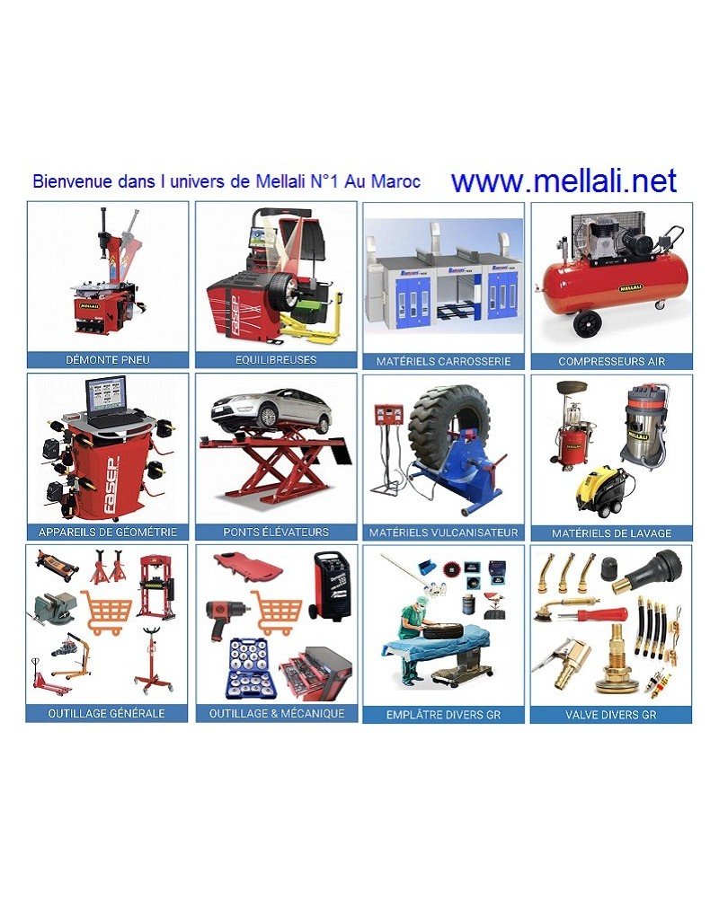 Equipement Mellali Garage et outillage PNEU MAROC